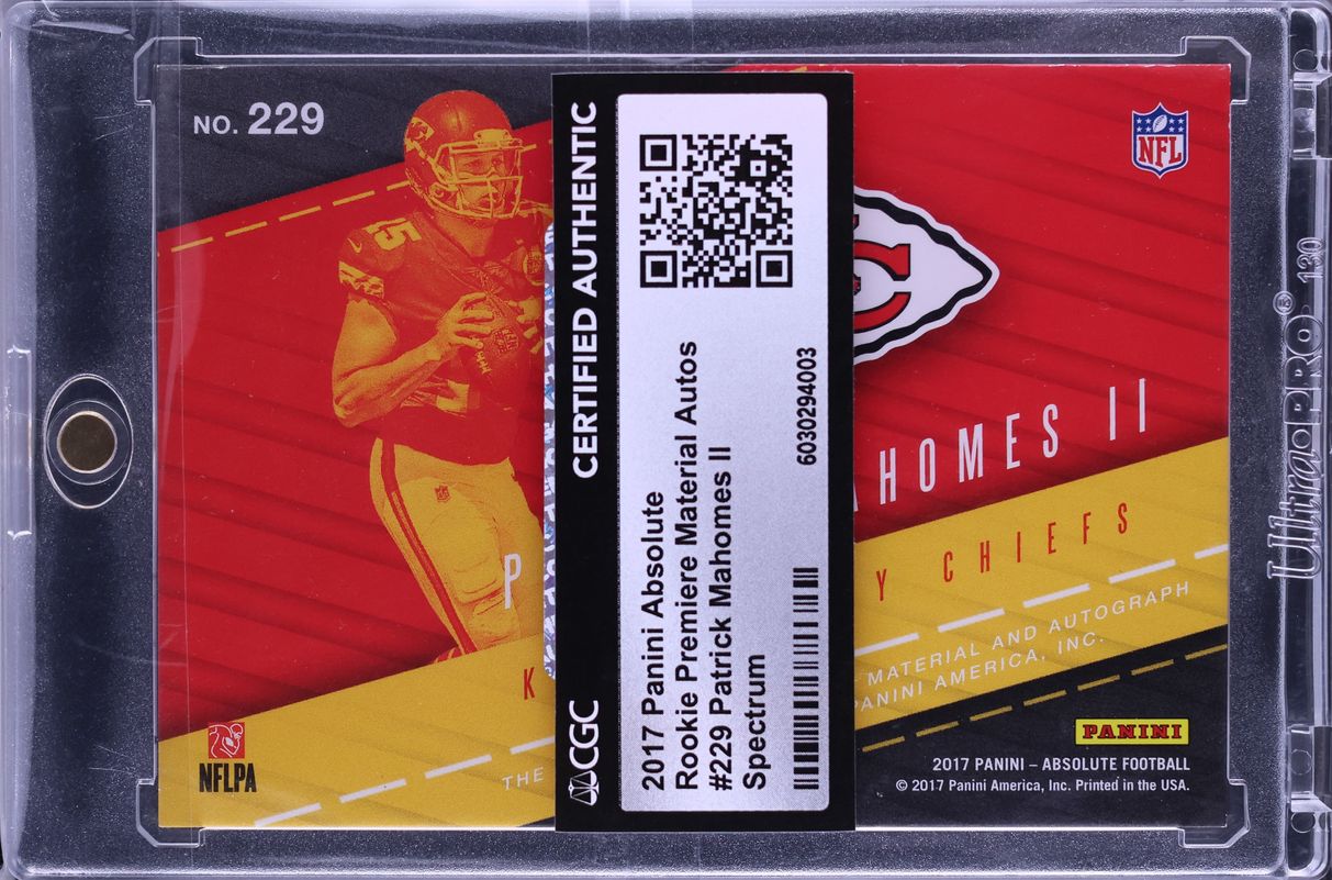 2017 Absolute Patrick Mahomes RPA – Camp Randall Cards